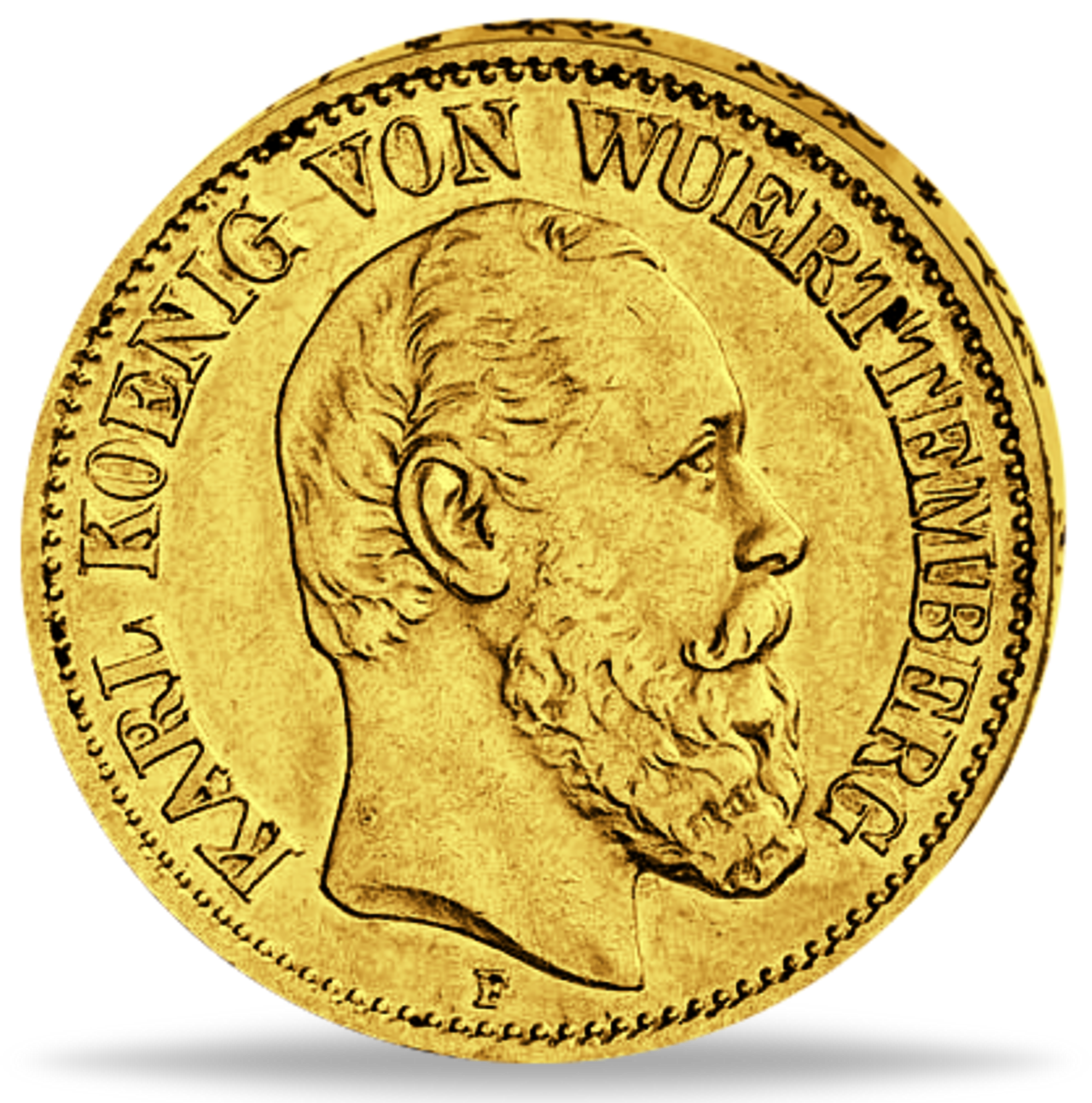 Königreich Württemberg, 10 Mark 1891, König Karl (Jaeger 294 ...