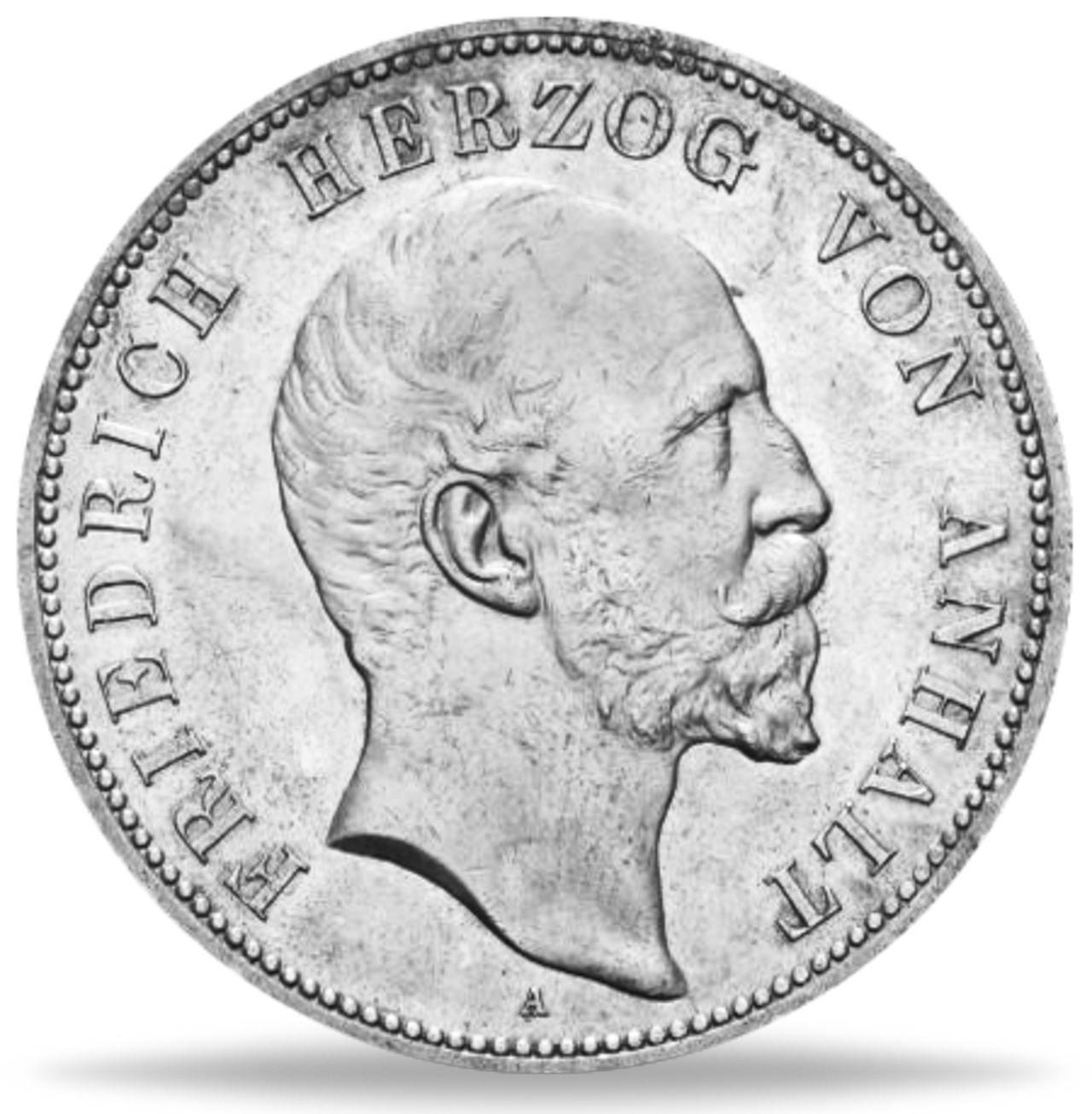 Herzogtum Anhalt, 5 Mark 1896, Herzog Friedrich I. (Jaeger 21 ...