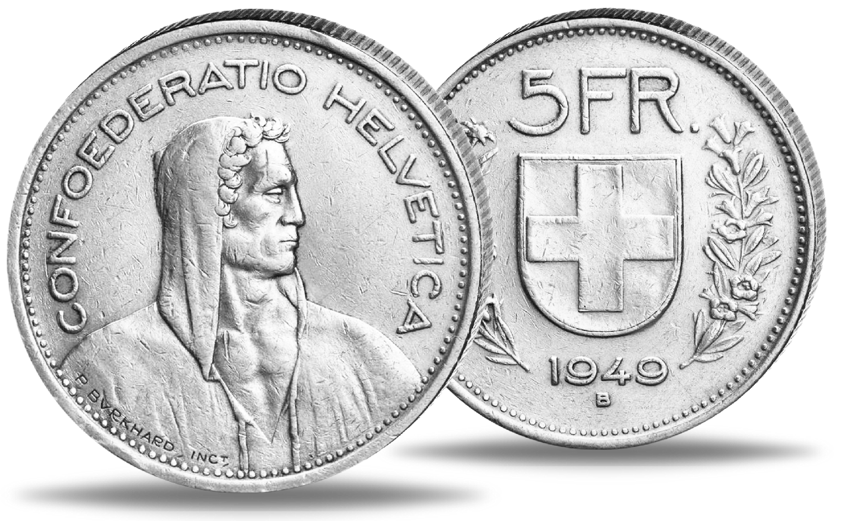 Schweiz, 5 Schweizer Franken 1931-1969, Alpenhirte - Silber | Münzen-Versandhaus Emporium-Hamburg