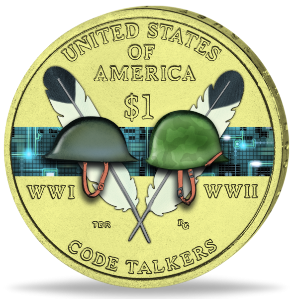 USA, 1 US-Dollar 2016, „Sacagawea - Code Talkers“ | Münzen-Versandhaus ...
