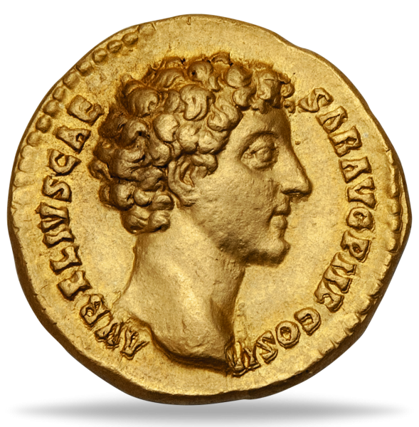 Römisches Reich, Aureus (161-180) Hilaritas, Kaiser Mark Aurel - Gold ...