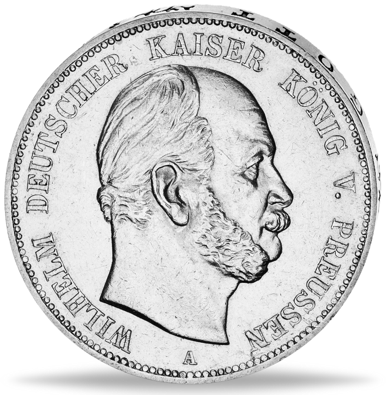 Königreich Preußen, 5 Mark 1874, Kaiser Wilhelm I. (Jaeger 97 ...