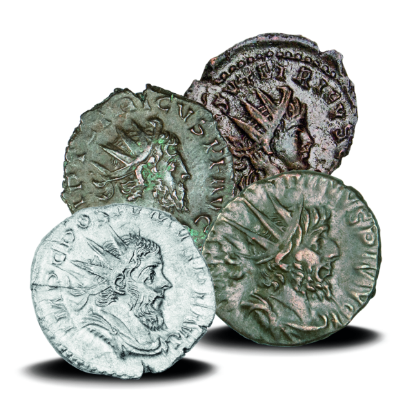 Römisches Reich, Gallisches Sonder-Reich, Kollektion mit den vier ...