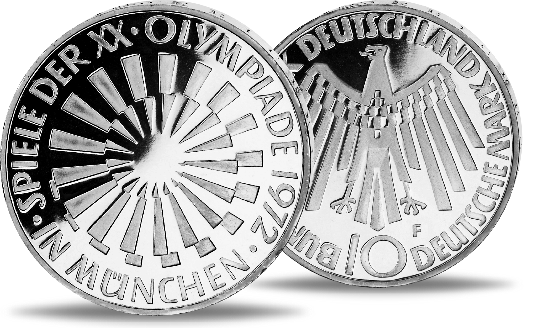 10 Deutsche Mark Olympia - Spirale München - F - Silber | Münzen ...