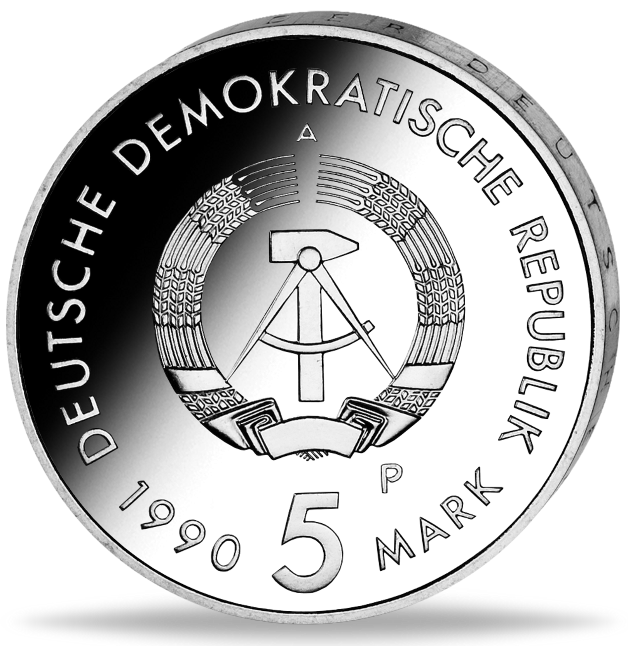 5 Mark der DDR Postwesen Motiv-Probe | Münzen-Versandhaus Emporium-Hamburg