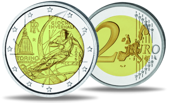 2 Euro „Olympische Winterspiele in Turin“ | Münzen-Versandhaus Emporium ...