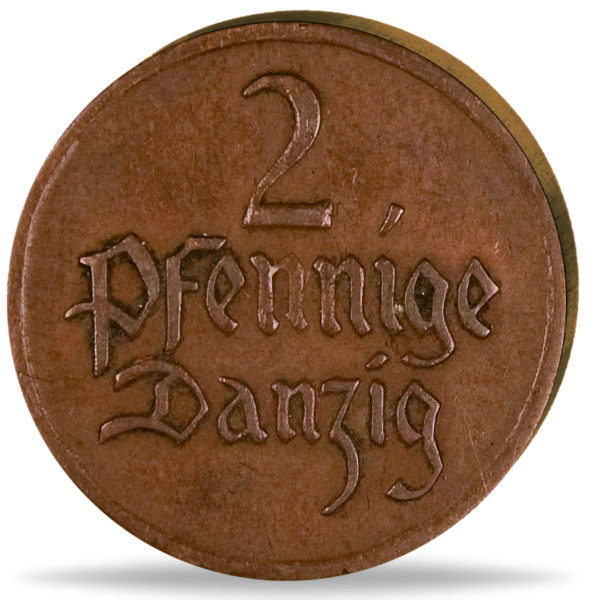 2 Pfennig „Danzig Wappen“ (D3) | Münzen-Versandhaus Emporium-Hamburg