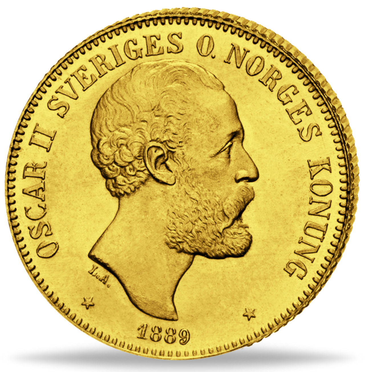 Königreich Schweden, 19x 20 Schwedische Kronen 1873-1902 Komplett-Kollektion, König Oskar II ...