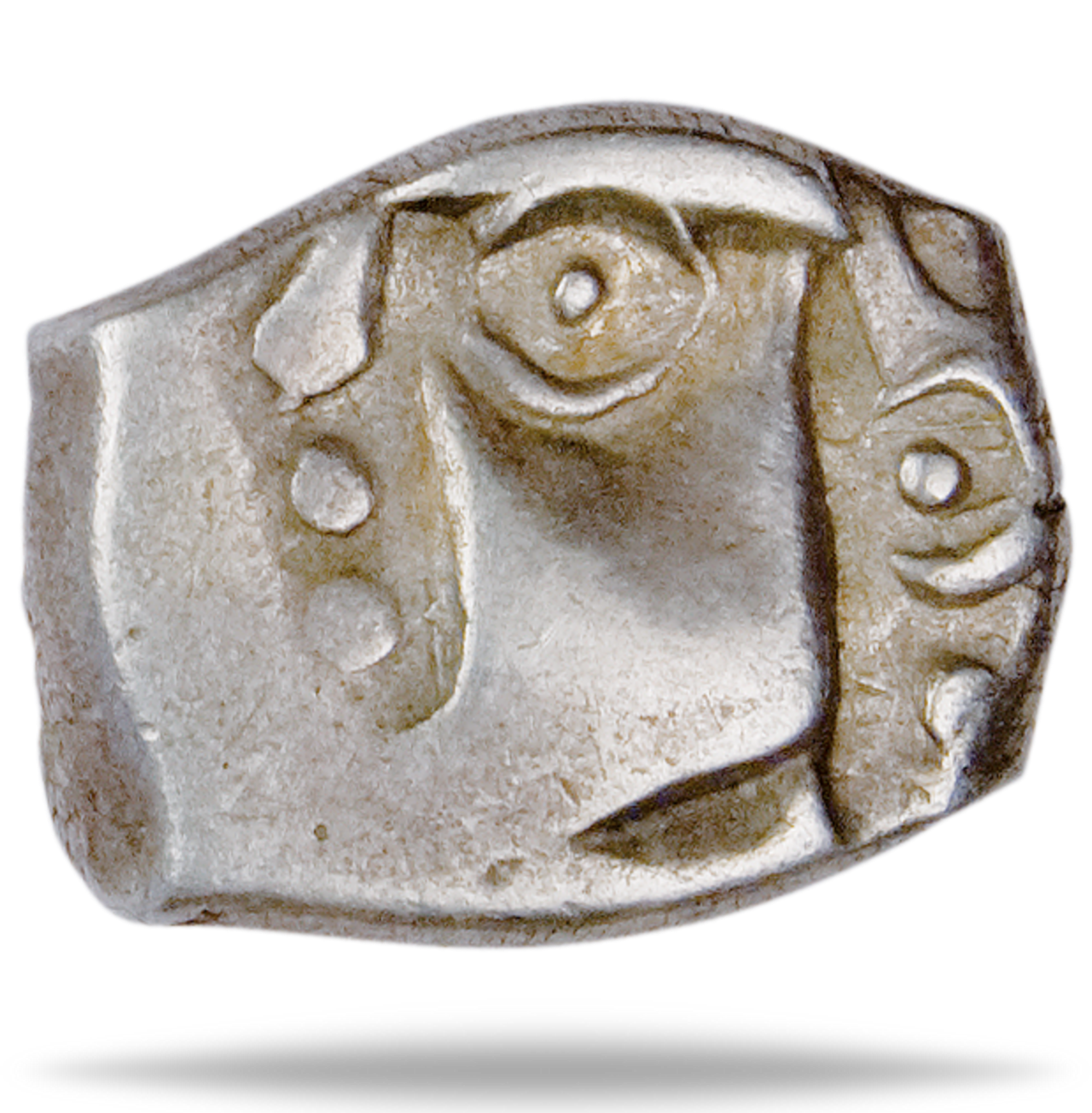 Antike, Kelten südliche Region, Drachme 1. Jh. v. Chr., Stamm der ...