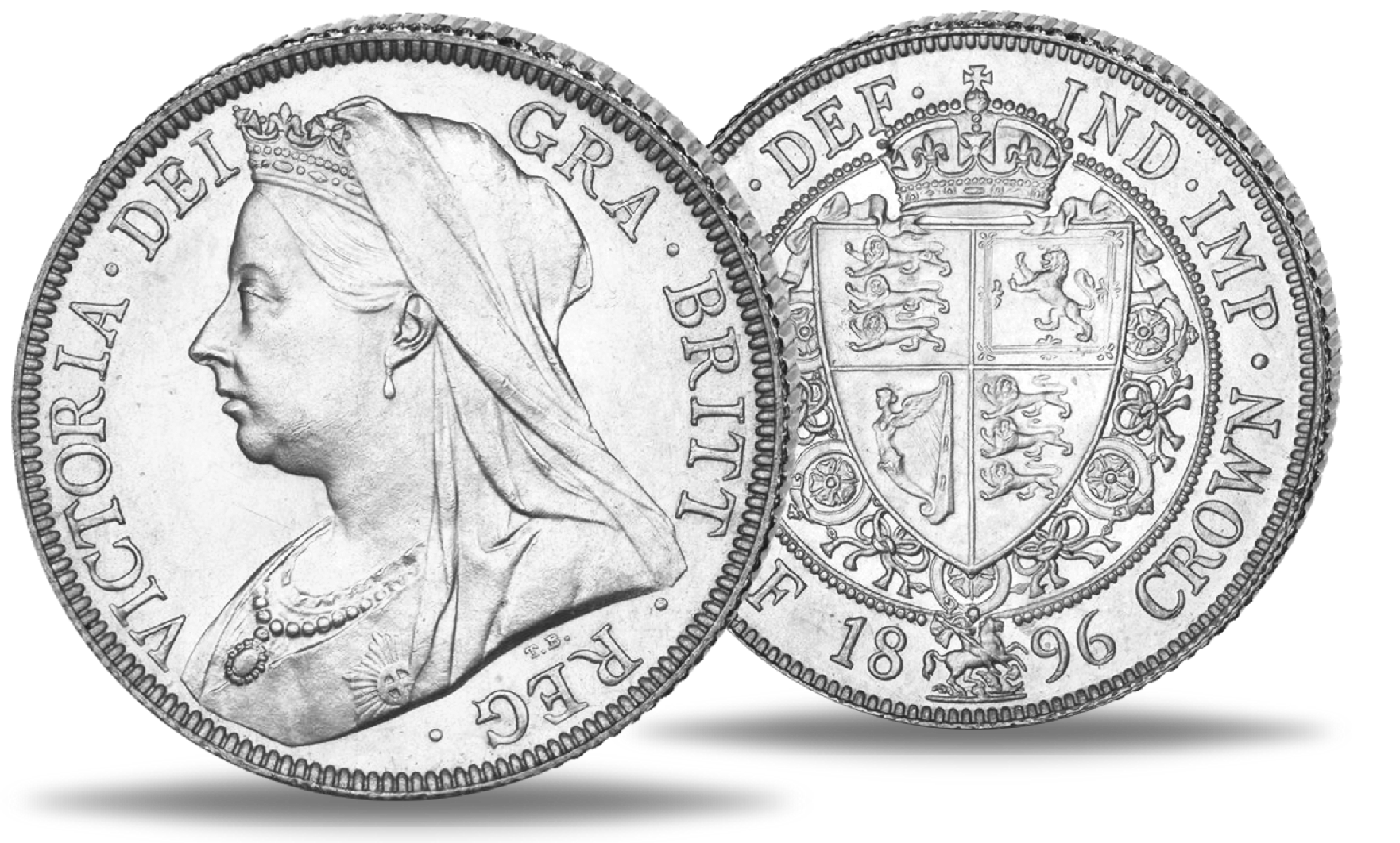 Großbritannien, Crown-Silber-Satz Königin Victoria (4 Münzen) - Silber ...