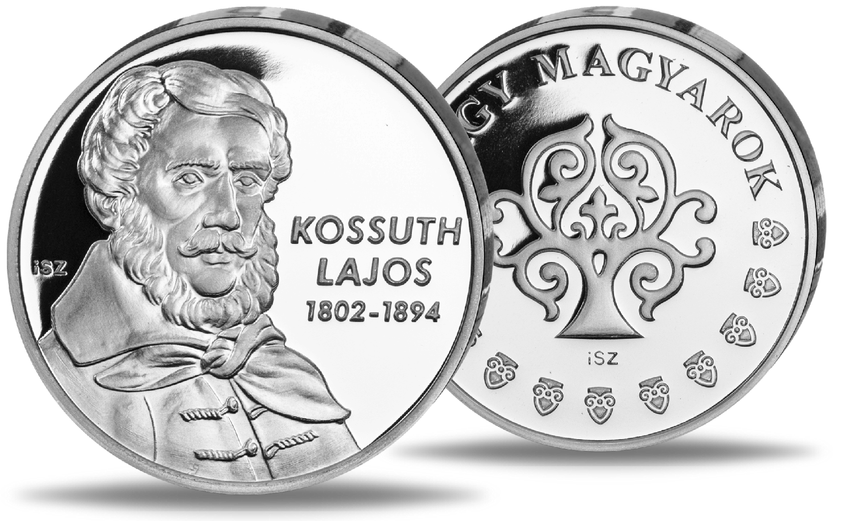 10 Silber-Gedenkprägungen von Persönlichkeiten und Ereignissen Ungarns | Münzen-Versandhaus ...