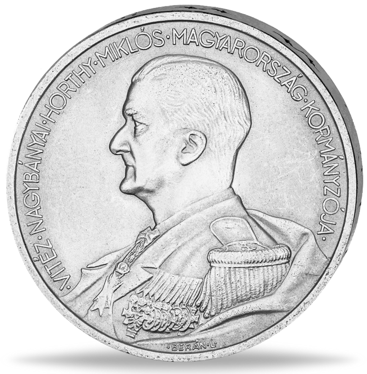 Ungarn, 5 Pengö 1939, Admiral Miklos Horthy - Silber | Münzen ...