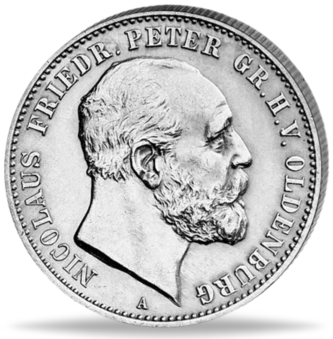 Großherzogtum Oldenburg, 2 Mark 1891, Großherzog Nicolaus Friedrich Peter (Jäger 93) - Silber ...