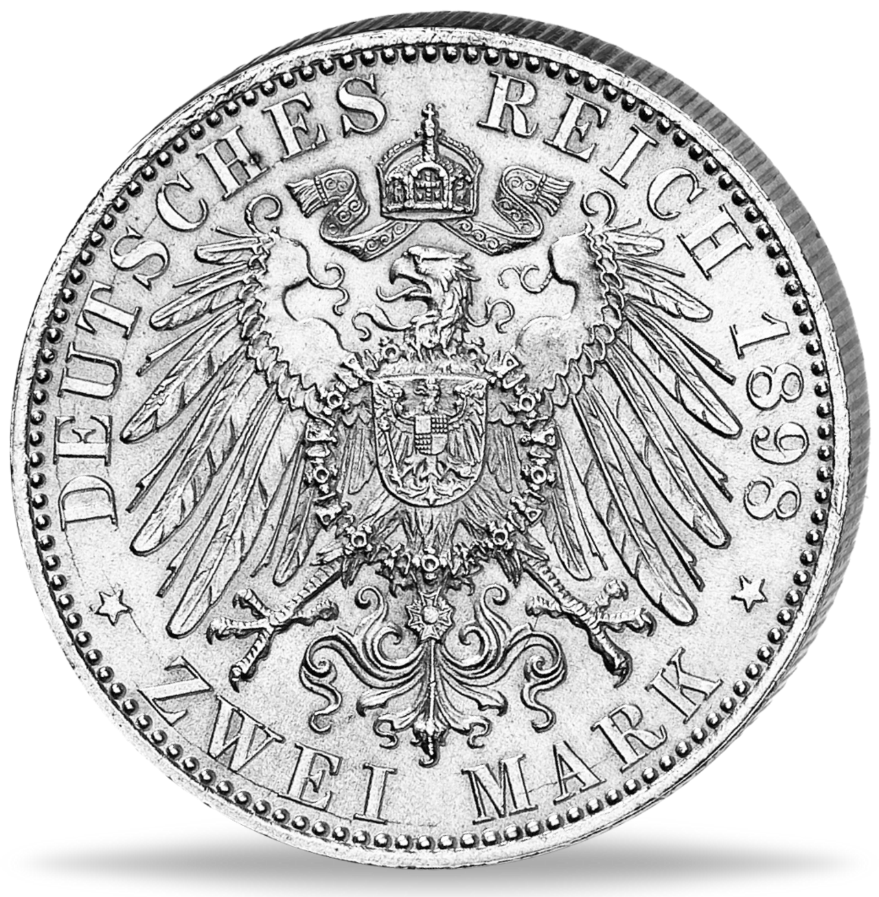 Großherzogtum Sachsen-Weimar 2 Mark 1898, Großherzog Carl Alexander (Jaeger 156) - Deutsches ...