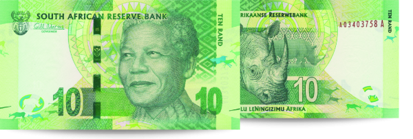 Südafrika, 10 Rand 2012, Banknote Nelson Mandela | Münzen-Versandhaus ...