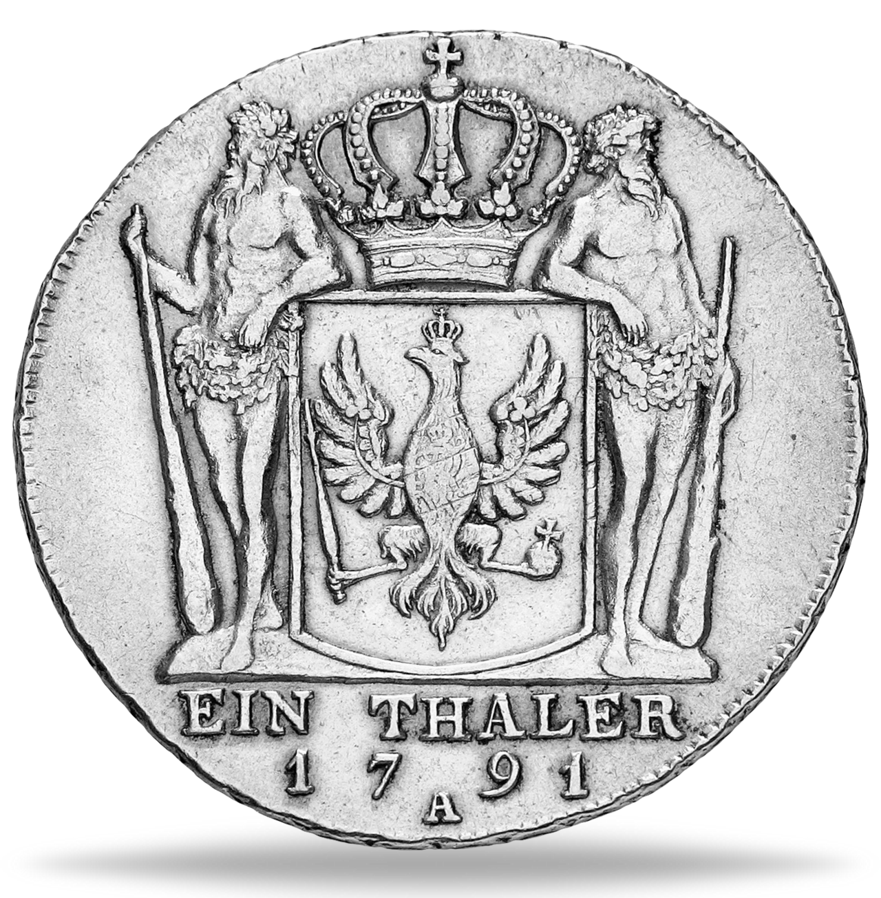 Königreich Preußen, Taler 1790-1797, Wilder Mann, König Friedrich ...