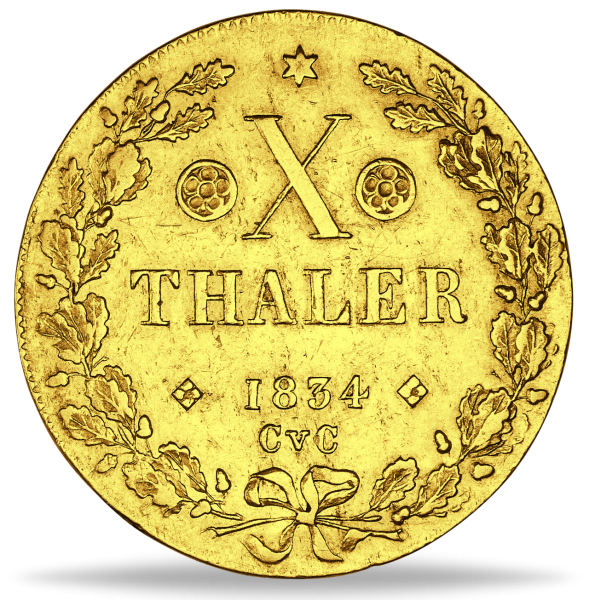 Fürstentum Braunschweig-Lüneburg, 10 Taler 1834 Cv, König Wilhelm IV ...