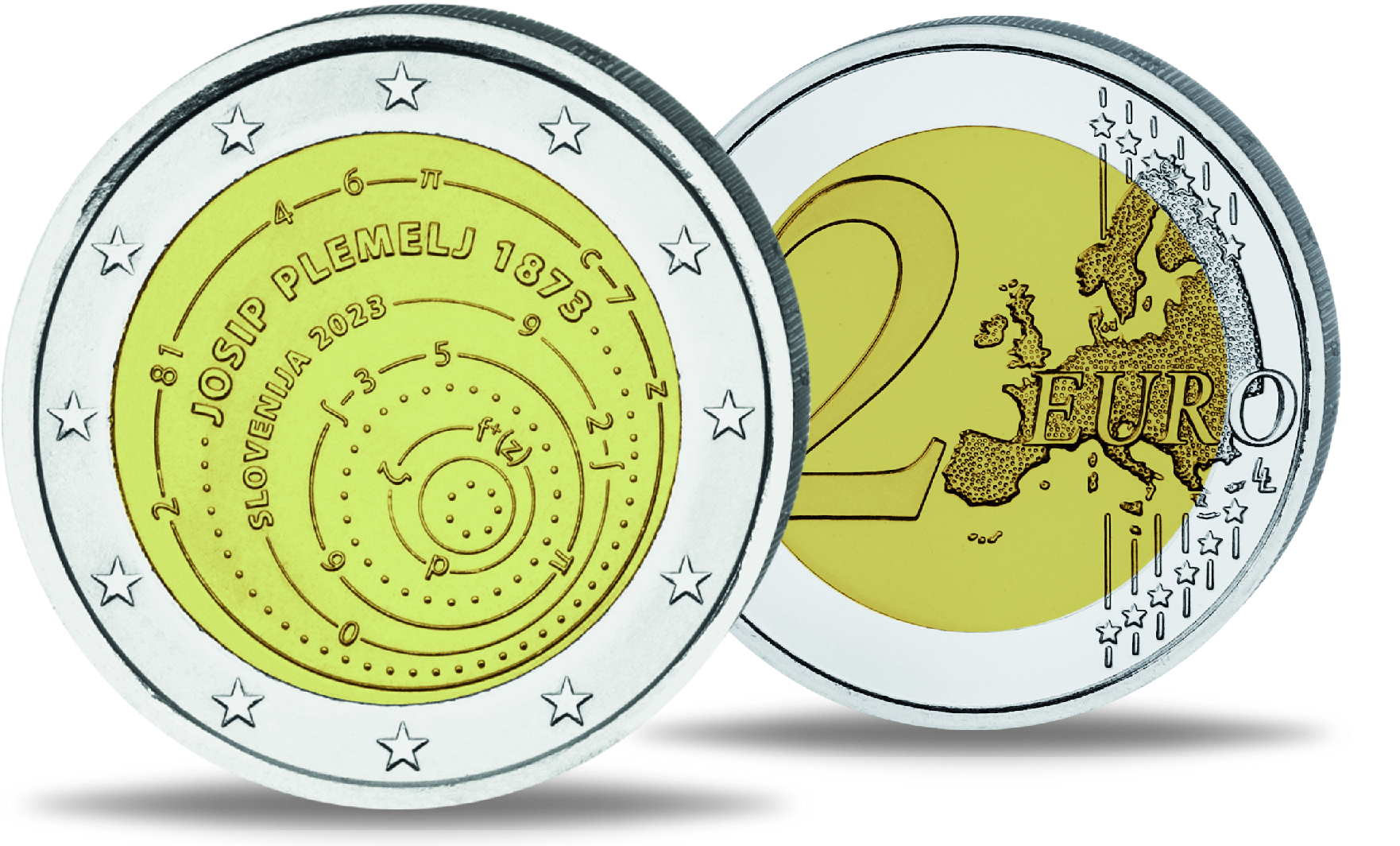 2 Euro Josip Plemelj – Astronom und Mathematiker | Münzen-Versandhaus ...