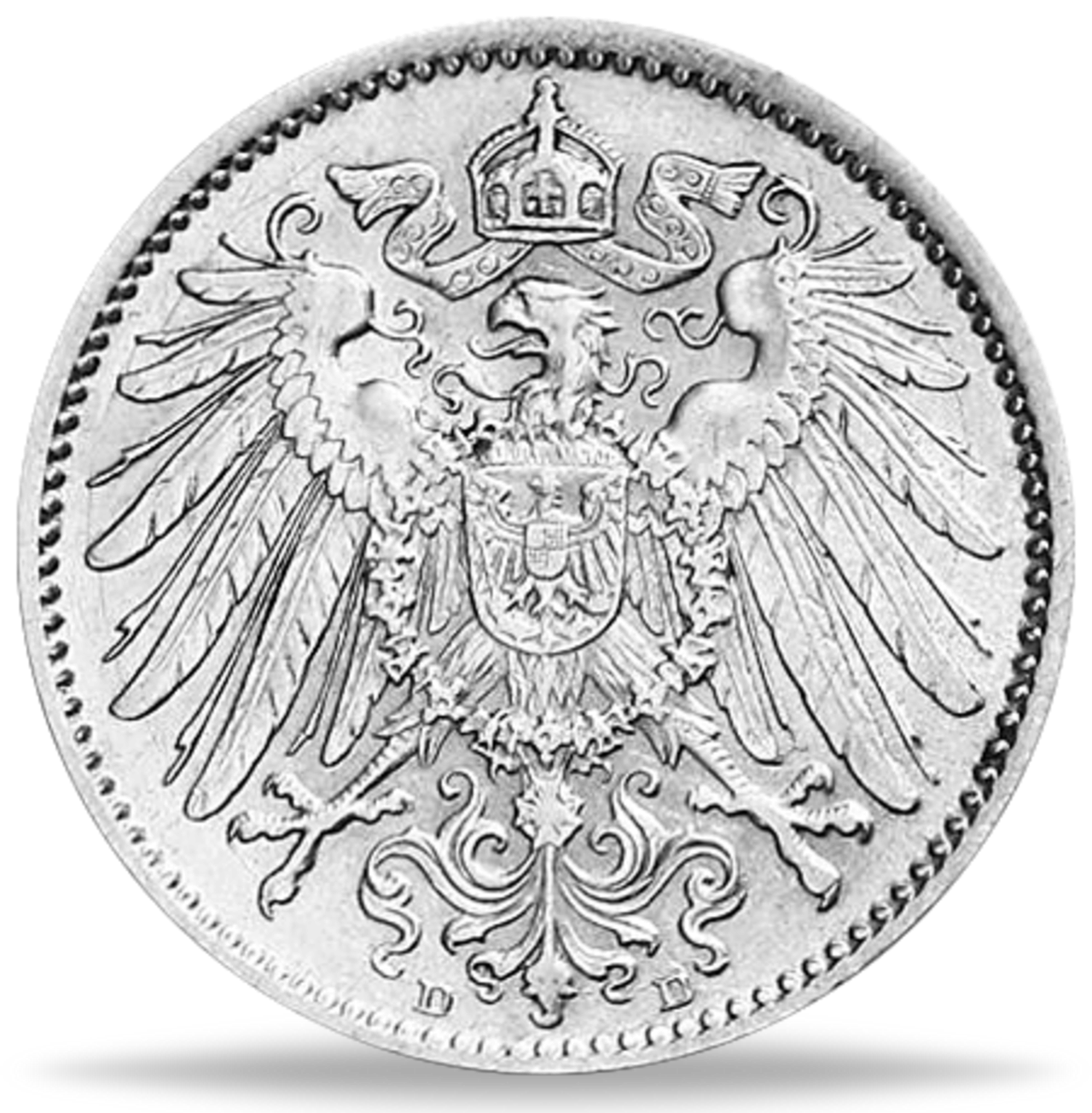 1 Mark großer Adler - 1896 Silber Fast Stempelglanz | Münzen ...