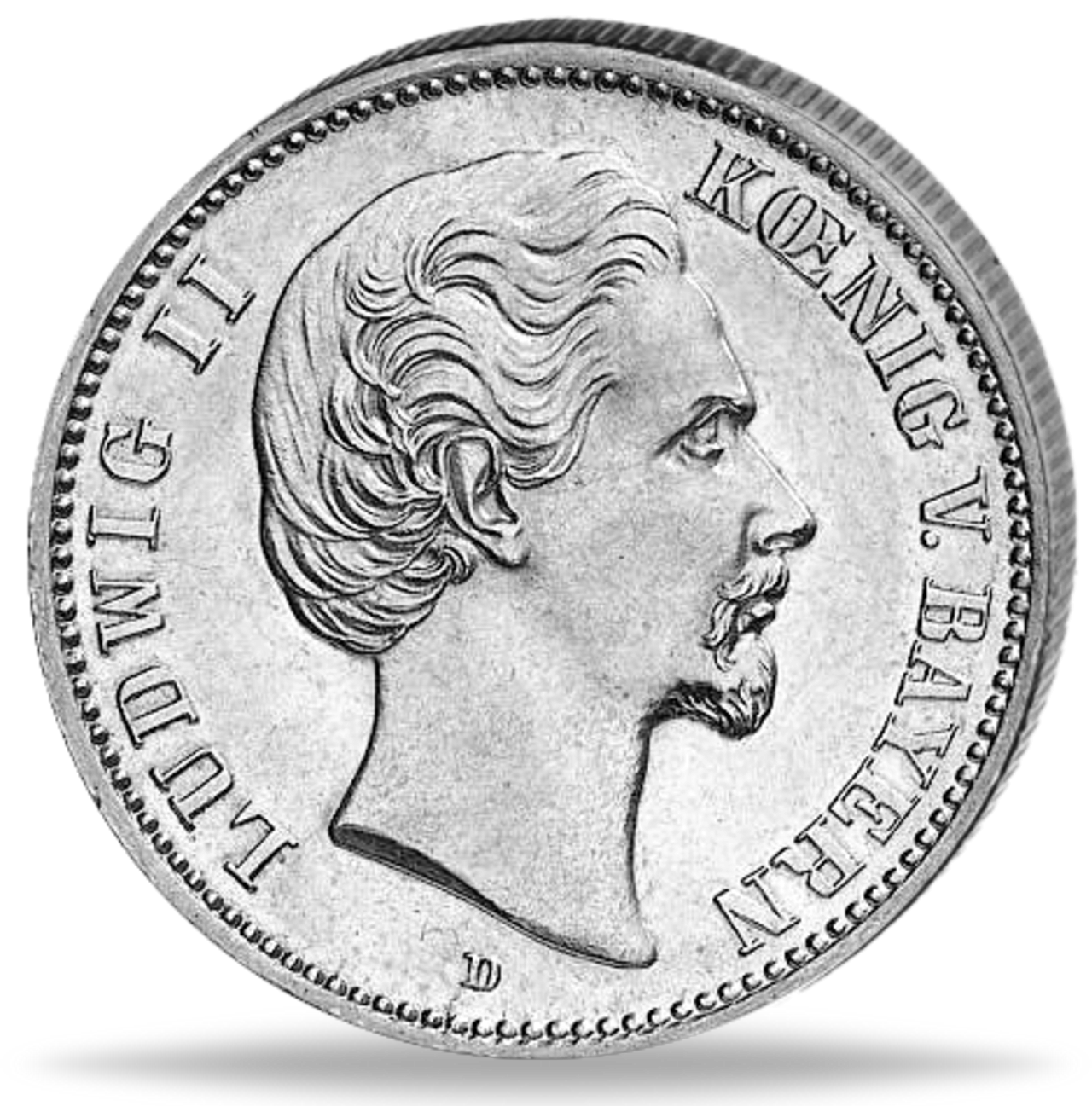 Königreich Bayern, Silbersatz 2 und 5 Mark Ludwig II. - Deutsches ...