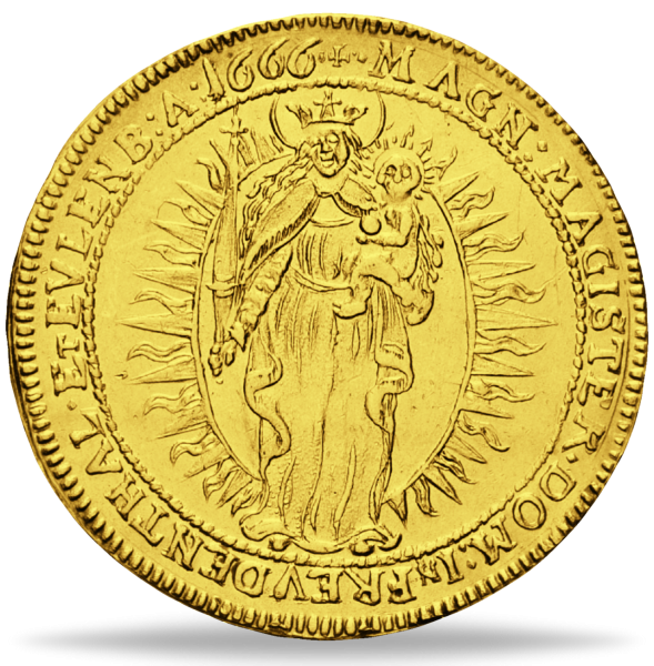 Deutscher Orden, Doppeldukat 1666, Herzog Johann Caspar von Ampringen - Gold | Münzen ...