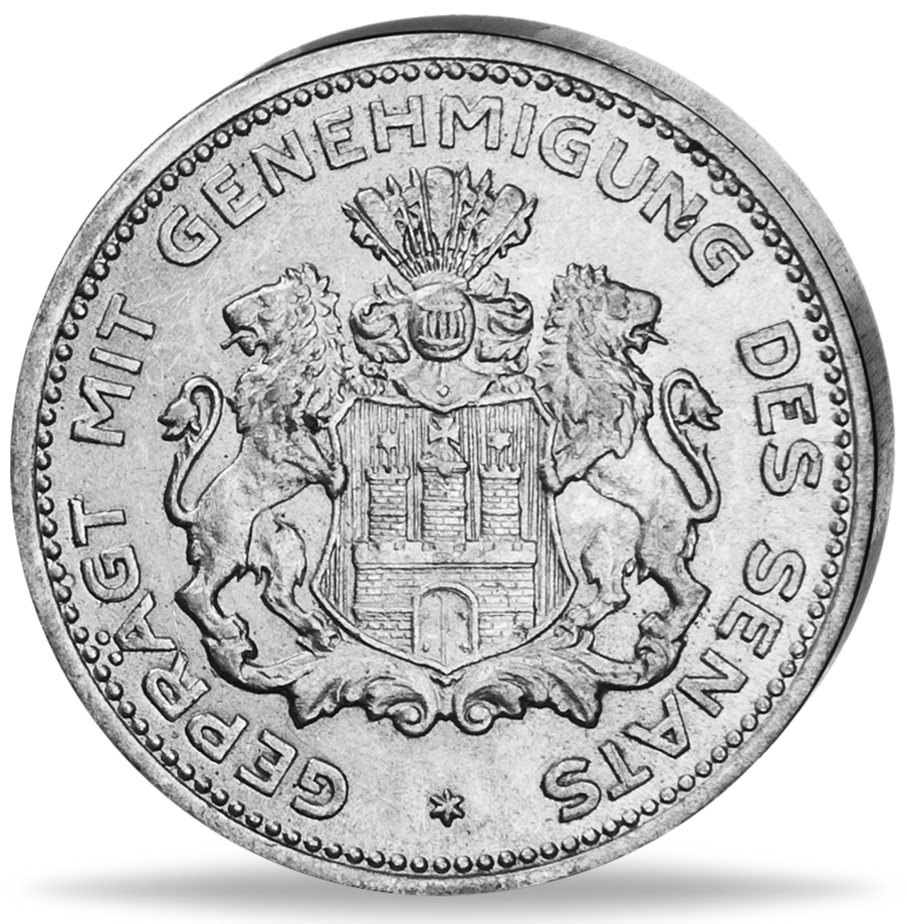 5/100 Verrechnungsmarke „Hamburg“ (Jaeger N36) | Münzen-Versandhaus Emporium-Merkator