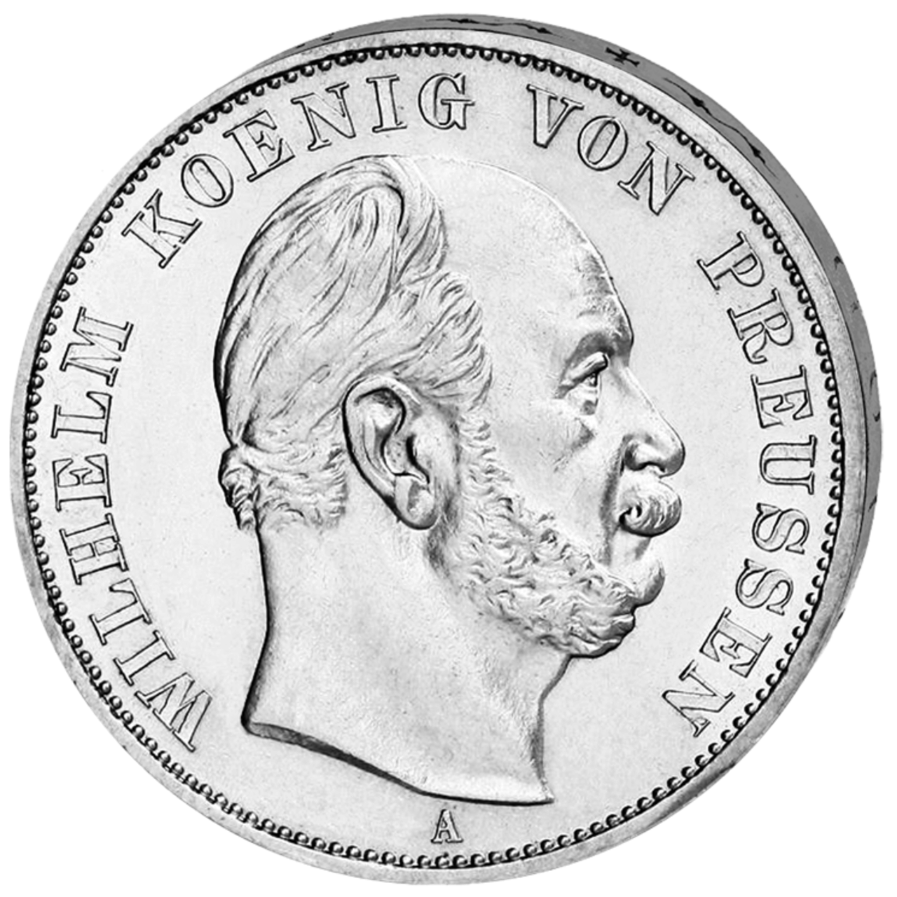 Königreich Preußen, Vereinstaler 1871, König Wilhelm I. - Silber ...