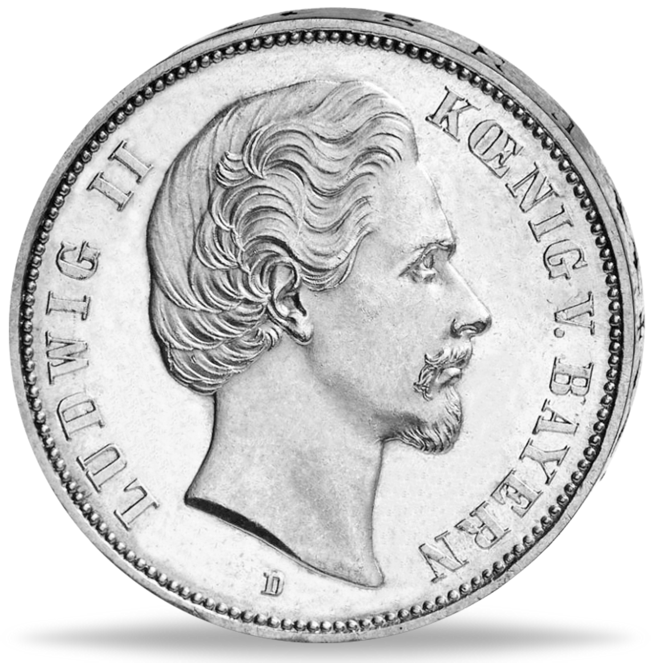 Königreich Bayern, 5 Mark 1874, Ludwig II. (Jaeger 42) - Deutsches ...