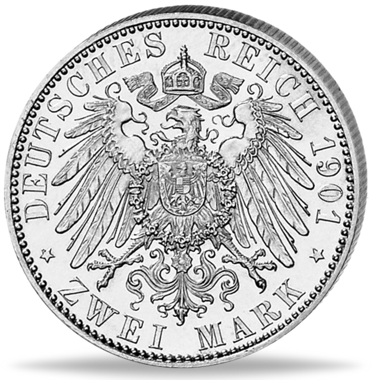 Fürstentum Reuss-Greiz, 2 Mark 1901, Fürst Heinrich XXII. (J. 118) - Deutsches Kaiserreich ...