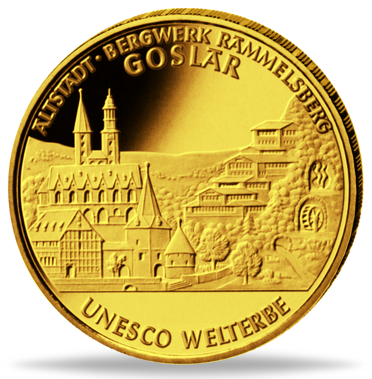 100 Goldeuro UNESCO-Weltkulturerbe Altstadt Goslar | Münzen-Versandhaus ...