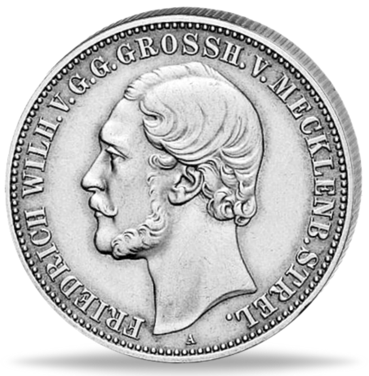 Großherzogtum Mecklenburg-Strelitz, 2 Mark 1877, Friedrich Wilhelm ...