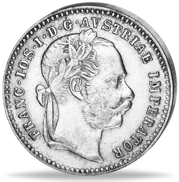Kaisertum Österreich, 10 Kreuzer 1868-1872, Kaiser Franz Joseph I. - Silbermünze der Habsburger ...