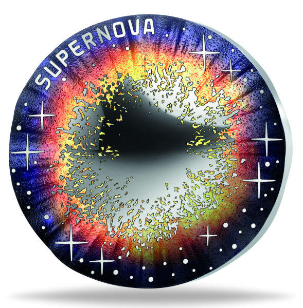 Österreich, 20 Euro Supernova, 2024, aus Österreichs Serie Schönheit des Universums | Münzen ...