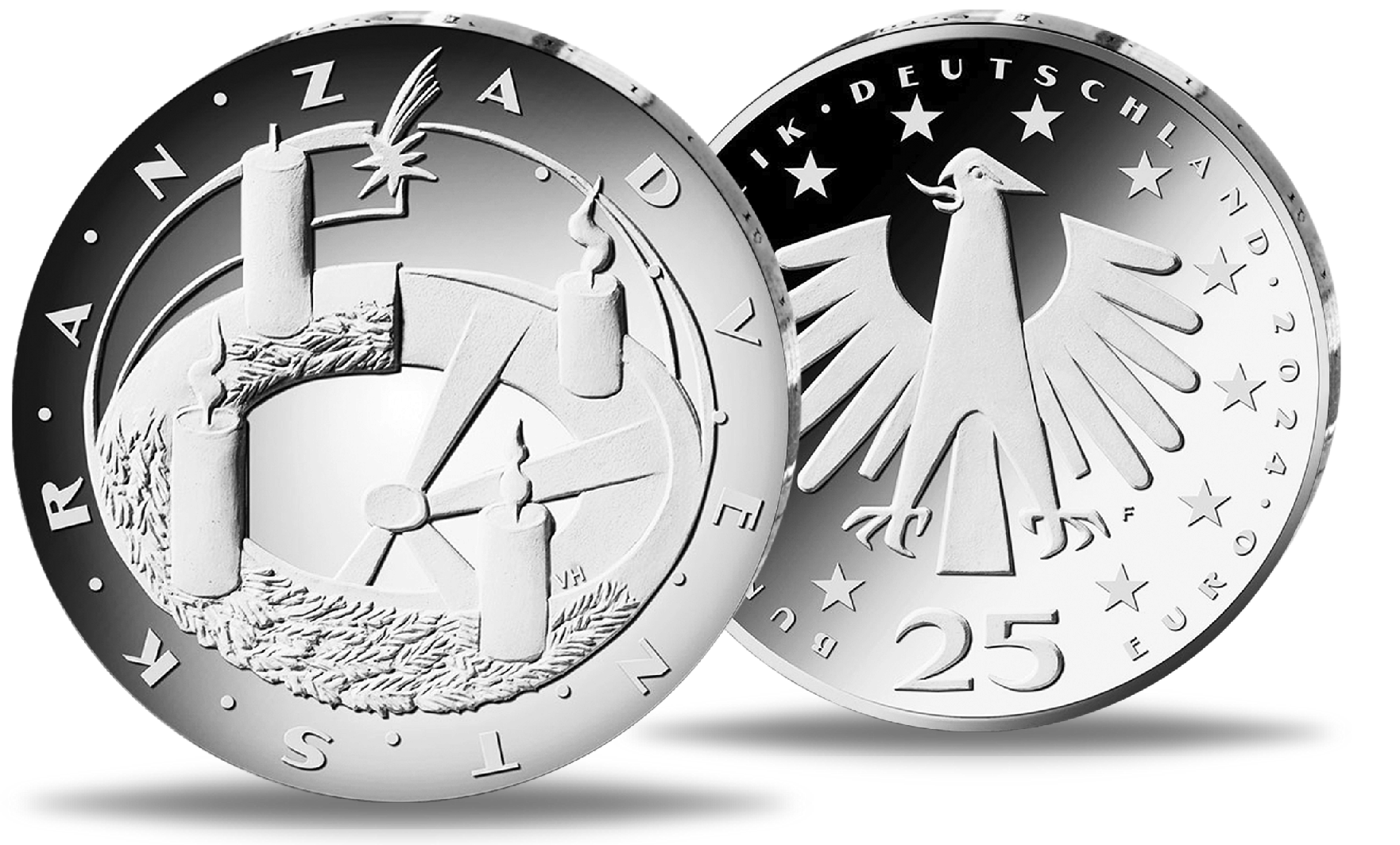 25 Euro Adventskranz, Deutschland, 2024, Silber, st | Münzen ...