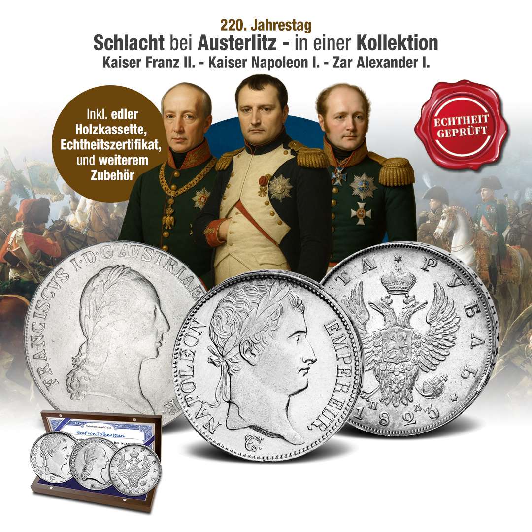 Triumph und Tod – die 3-Kaiser-Schlacht von Austerlitz | Münzen ...