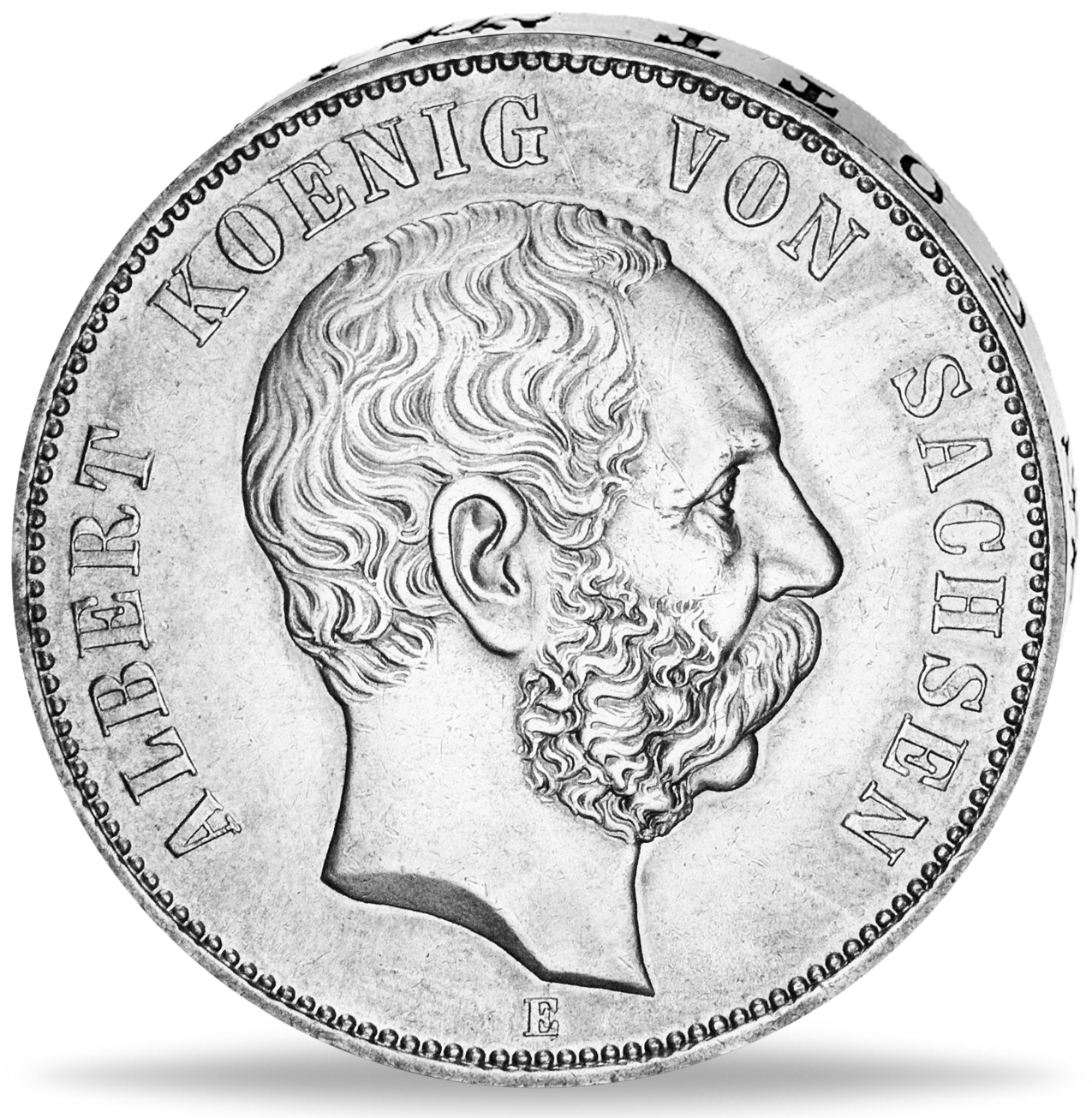 Königreich Sachsen, 5 Mark 1875, König Albert (Jaeger 122) - Deutsches ...