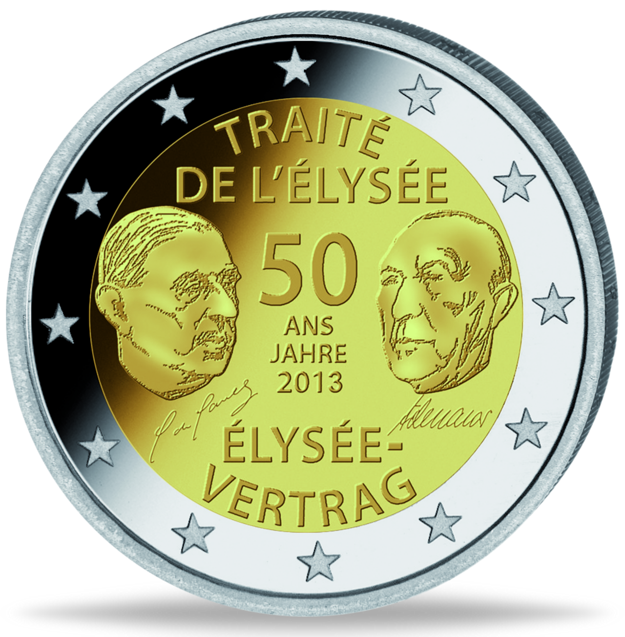 2 Euro Elysee Vertrag Fehlpragung