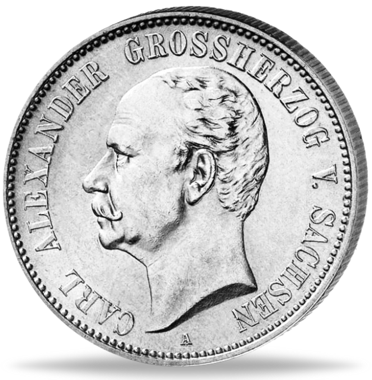 Großherzogtum Sachsen-Weimar-Eisenach, 2 Mark 1892-1898, Carl Alexander ...