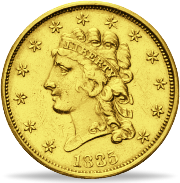 USA, 2,5 Dollar 1835 Liberty Head Classic Head - Gold | Münzen ...