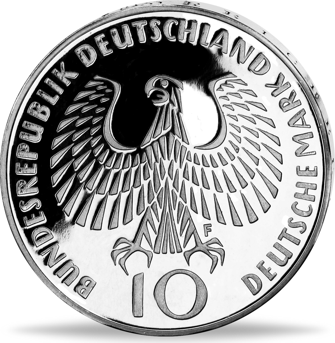 10 Deutsche Mark Olympia - Flamme - F Silber | Münzen-Versandhaus ...