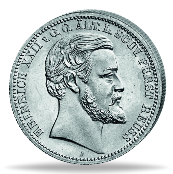 Fürstentum Reuss-Greiz, 2 Mark 1892, Heinrich XXII. (J.117) - Deutsches ...