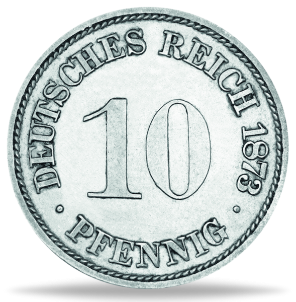 Deutsches Kaiserreich, 10 Pfenning 1873-1889 kleiner Adler (Jäger 4 ...