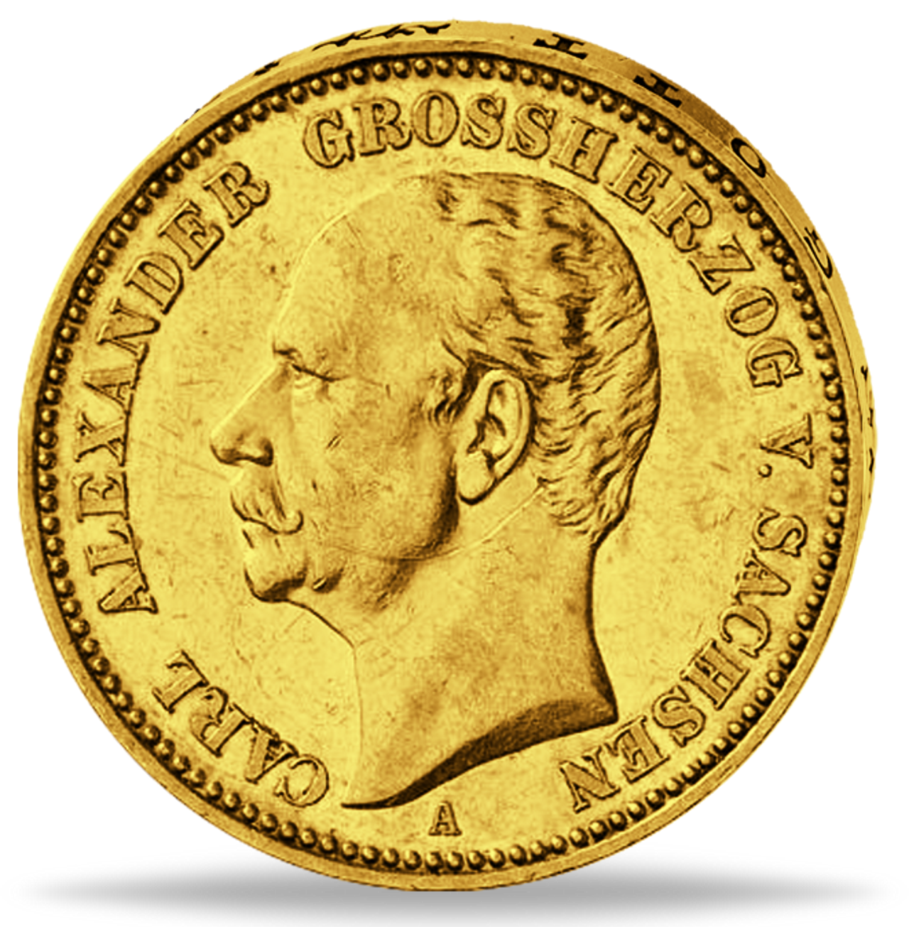 Großherzogtum Sachsen-Weimar-Eisenach, 20 Mark 1896, Großherzog Carl ...
