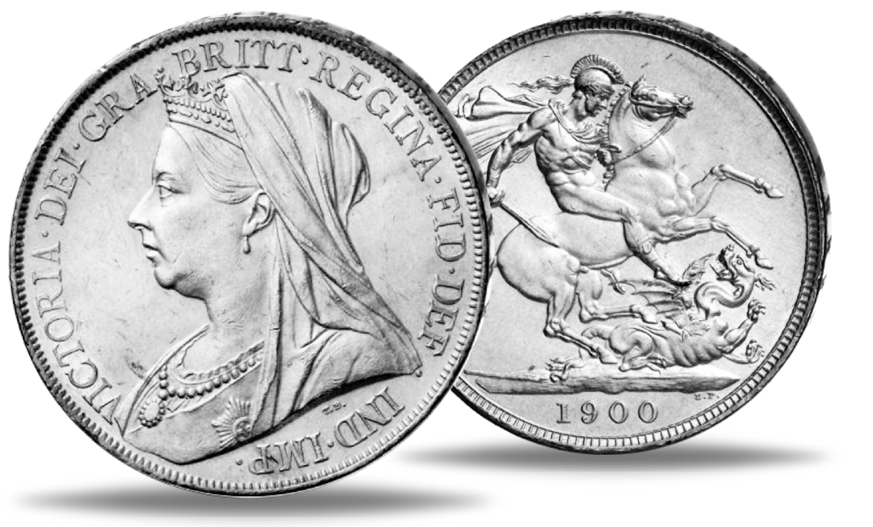 Großbritannien, Crown-Silber-Satz Königin Victoria (4 Münzen) - Silber ...